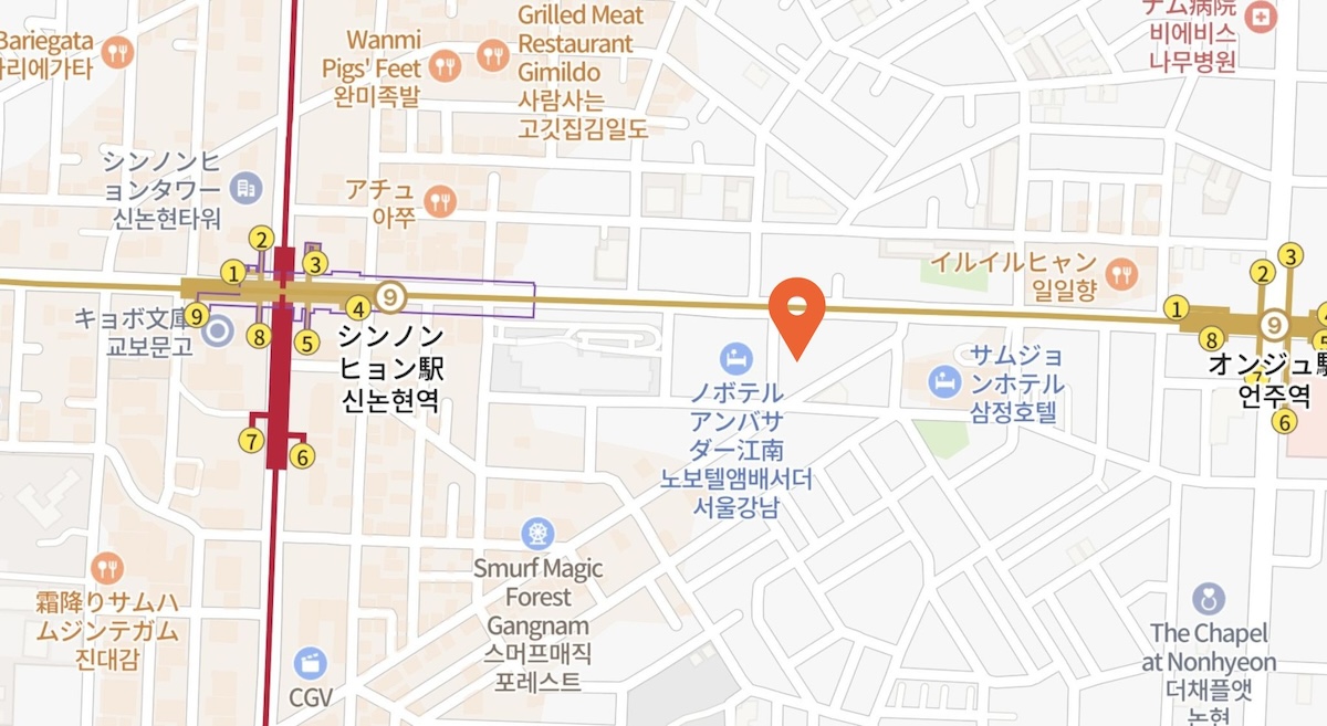 江南（カンナム）周辺のWOWPASS設置場所を紹介！地図付きで行き方も解説 | ふみろん